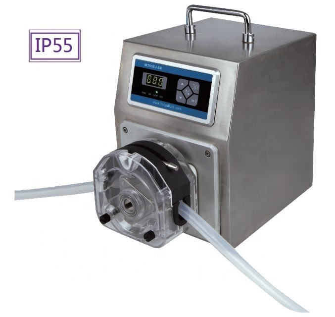 high IP rating industrial peristaltic pump with DC brushless motor